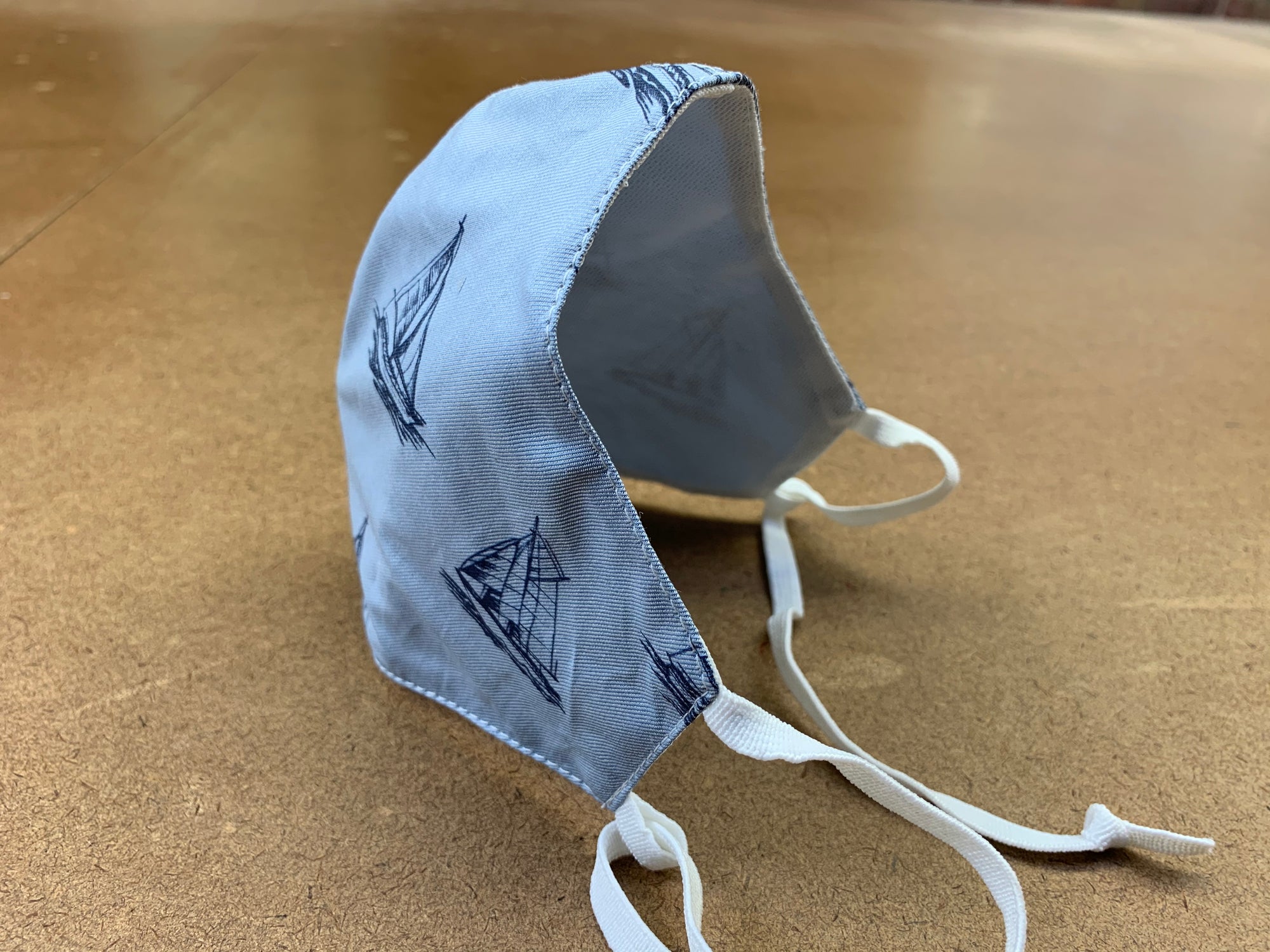 Boats Blue Chambray Face Mask - NoVirGuard™ Mask - FIBREHEAT®